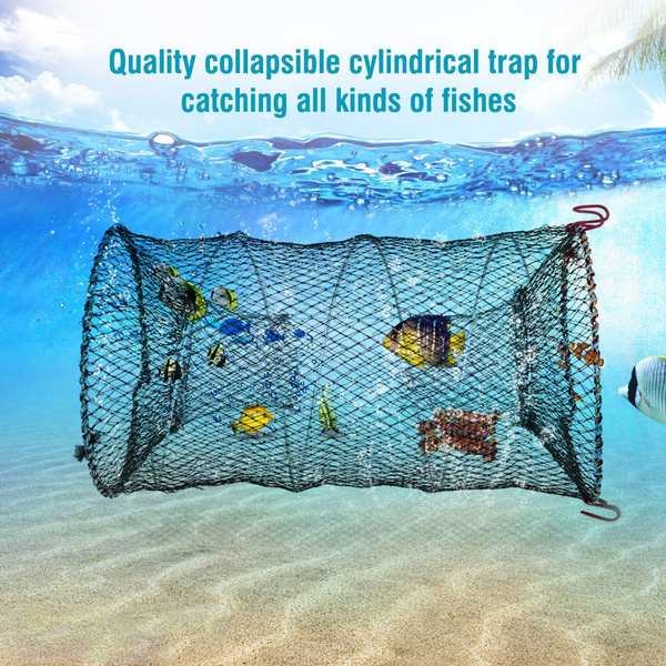 Foldable Lobster Crayfish Crab Crawfish Shrimp Fish Trap Cage Fishing ...