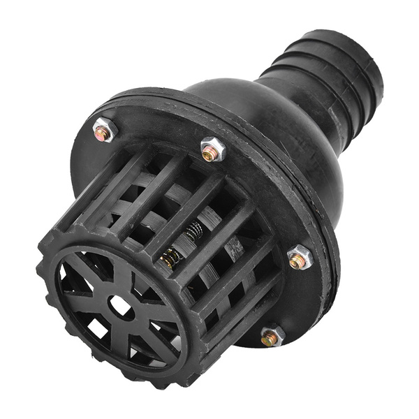 Water Pump Foot Valve Black PVC Low Pressure Check Valve For Fluid ...