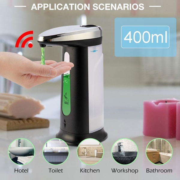 400ml Touchless Smart Sensor Hand Washing Sanitizer Container Automatic ...