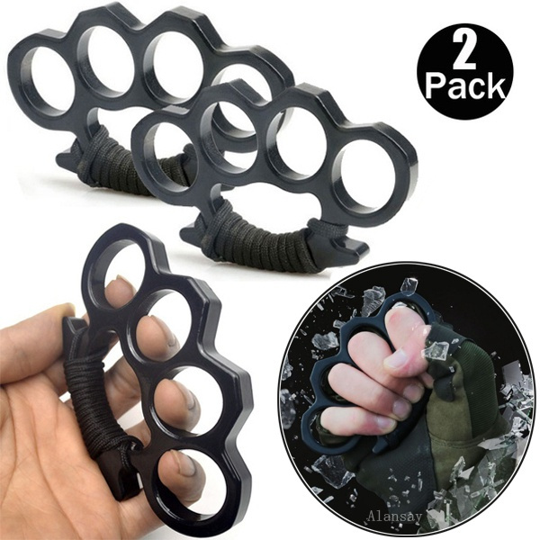 Self Defense Four Finger Ring - Window Breaker Finger Survival Fight ...