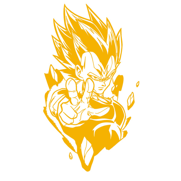 2pcs,9'' 23cm Majin Vegeta Super Saiyan Goku Anime Japanese Manga（No ...