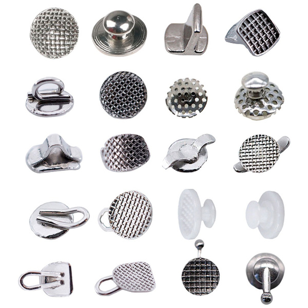 Orthodontic Metal Buttons Dental Lingual Buckle/Composite Ceramic ...