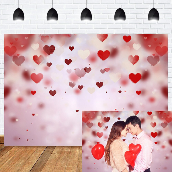 Valentine's Day Photography Backdrop Wedding Bride Photo Background Red ...
