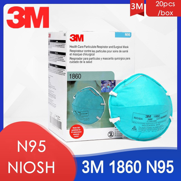 20/40pcs 3M N95 1860 Gas Mask Adult NIOSH Health Care Particle ...