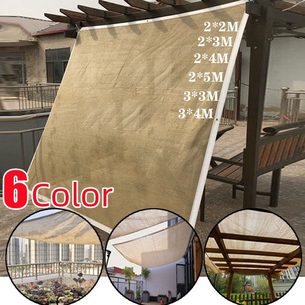 Outdoor Patio Sun Shade Cloth With Grommets, Garden Sun Shade Sails ...