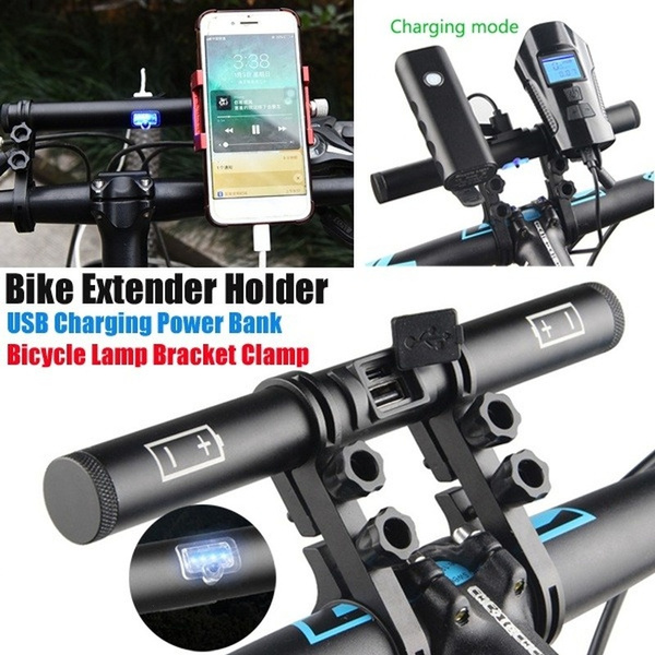 Universal Bicycle Handlebar Extended Brcket USB Charging Bike Front ...