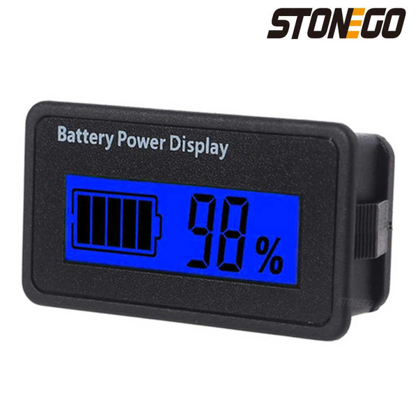 12V 24V 48V Battery Capacity Monitor Universal LCD Digital Battery ...
