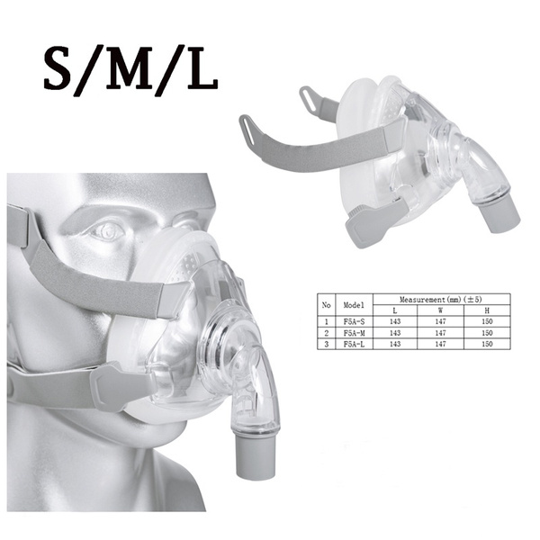 NEW CPAP Full Face Mask For Sleep Apnea Anti Snoring Treatment Solution ...