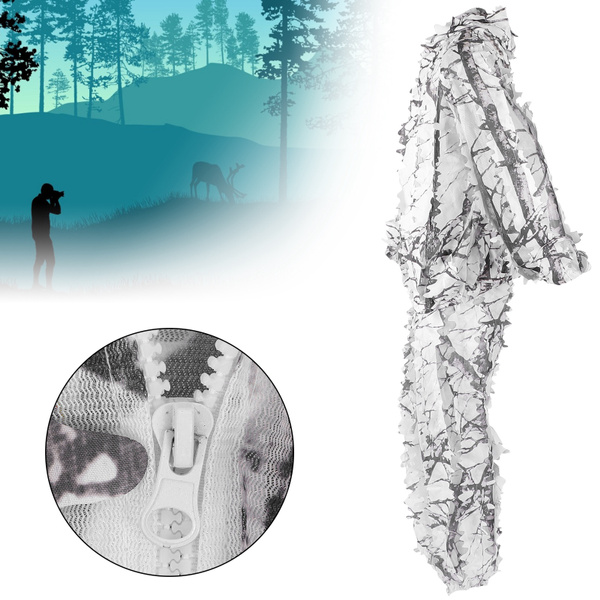 NEW Snow Wild Camouflage Ghillie Suit 3D Leaf Jackets And Pants Set Clothes For Hunting | Wish