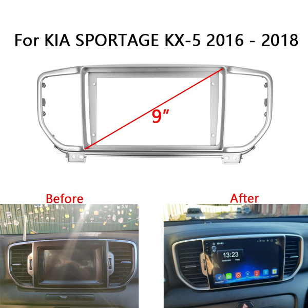 2 Din Android Head Unit Car Radio Frame Kit For Kia Sportage KX-5 2016 ...