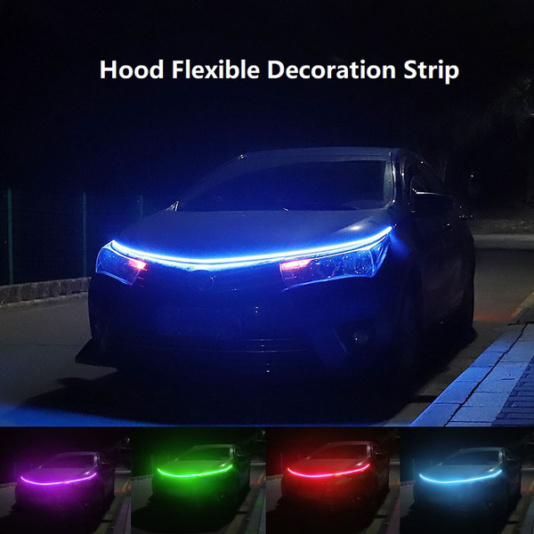 1Pc Waterproof Led Drl Car Daytime Running Light Flexible Led Strip ...
