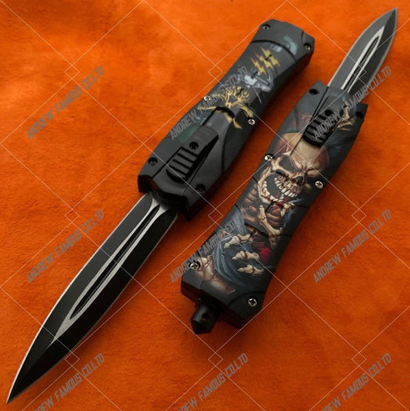 NEW 8.8 Inches Tactical Gear Automatic Switchblade Safety Cutting OTF ...