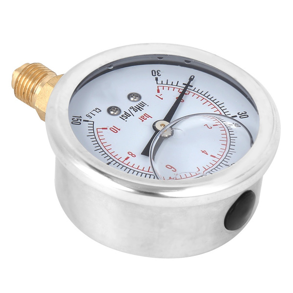 1/4BSP Oil Filled Gauge Bottom Mount Connection Threaded TS-PGGZ604 ... 1/4BSP Oil Filled Gauge Bottom Mount Connection Threaded TS-PGGZ604 ...