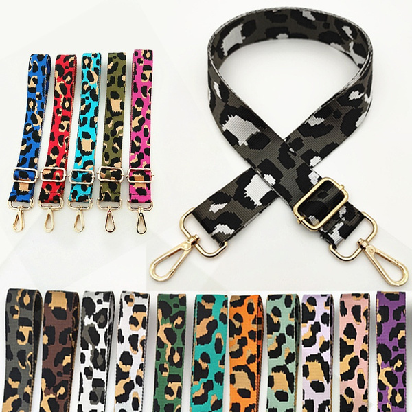 3.8CM Wide Leopard Bag Strap Women Shoulder Messenger Bags Belt ...