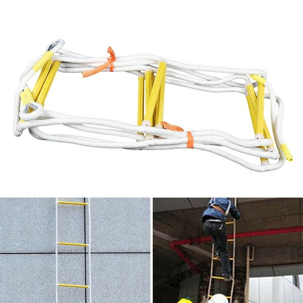 16-Foot High-altitude Ladder Emergency Fire Escape Rope Ladder Safety ...