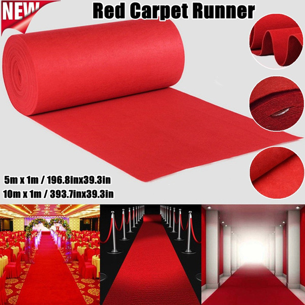 High Quality 5/10M Red Carpet Wedding Carpet Wedding Aisle Floor Slide ...