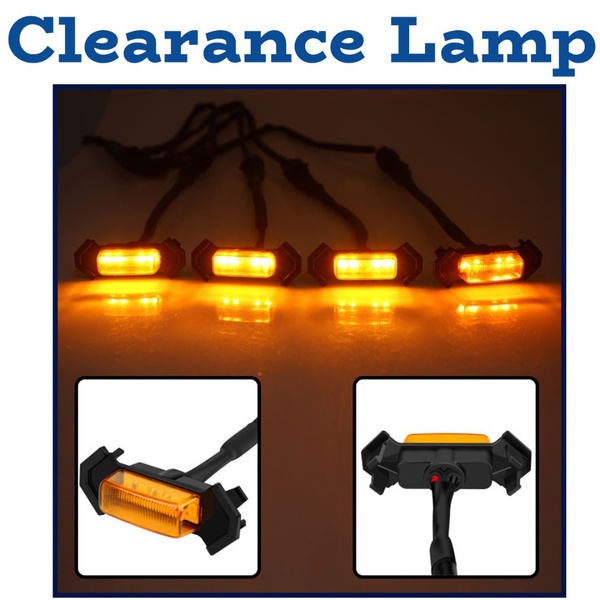 4x Tacoma RAV4 2019-2021 Front Grille LED Lights Amber Raptor Style Kit ...