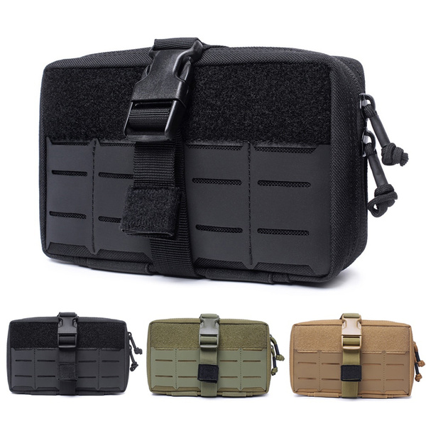 Tactical Molle Admin Pouch Outdoor First Aid Pouch EDC Utility Pouch ...