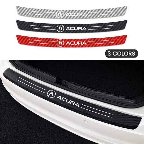 New Car Carbon Fiber Trunk Rear Bumper Guard Plate Protection Sticker ...