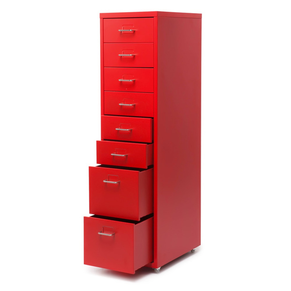 IKayaa Metal Drawer Filing Cabinet Detachable Mobile Steel File ...
