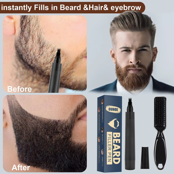 1pc/2pcs/set Beard Pen Male Hair Facial Tool Carving Shape Repair ...