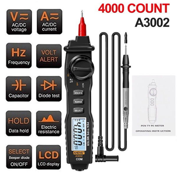 ANENG Pen-shaped Digital Multimeter (A3002) Non-contact Electrical ...