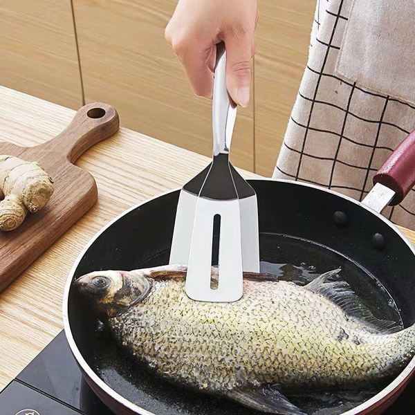 Kitchen Stainless Steel Frying Spatula Kitchenware Pancakes Fried Fish ...