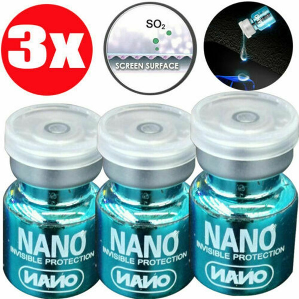 3 Pcs 6ml Universal NANO Liquid Glass Screen Protector Oleophobic ...