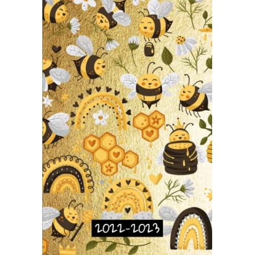 Cute Bumble Bees: 2 Year Monthly Planner 2022-2023: Budget Planner and ...