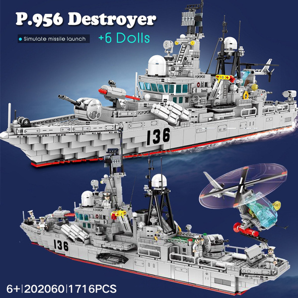 Type P.956 Destroyer Sovremenny-class Destroyer MOC Bricks Building Set ...