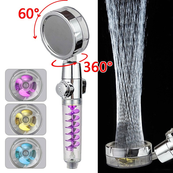360 Degrees Rotating Turbo Propeller Pressurized Shower Head High ...