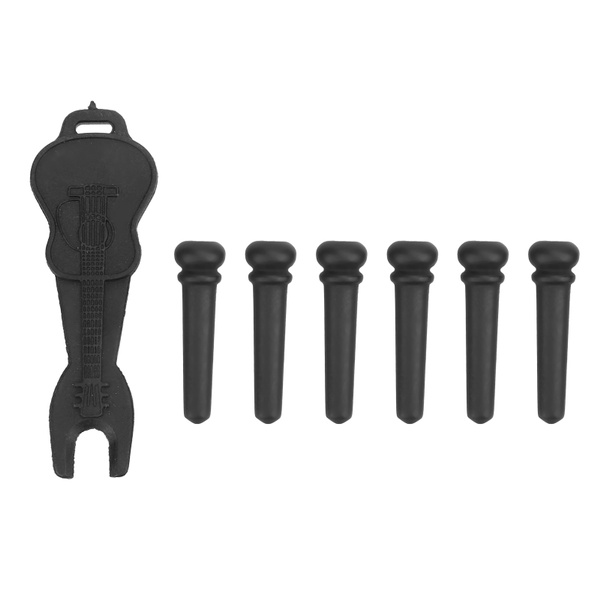 Guitar Bridge Pin Puller Ebony Guitar Pegs for Acoustic Guitar ...