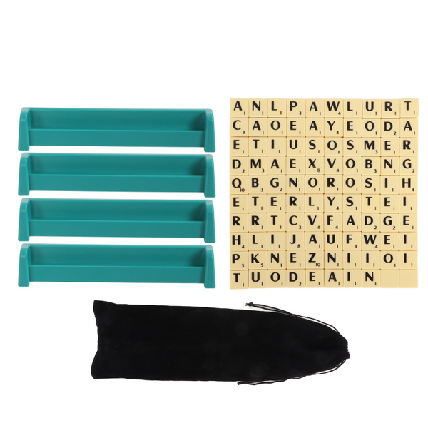 Plastic Alphabet Spelling Game Tile Lock Alphabet Game with 100 Chess ...