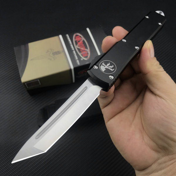 OUTDOOR Spring Assisted Tactical Dagger OTF-Safety Cutting Knives ...