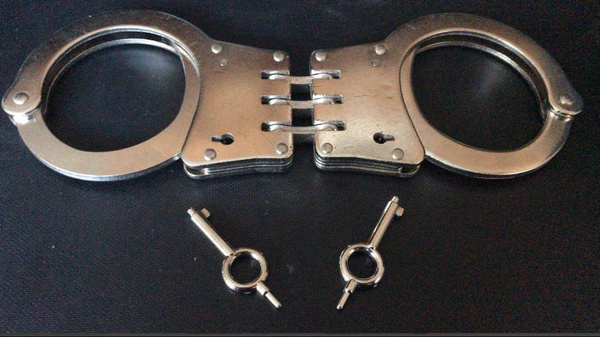 Police Professional 3 Hinged SECURITY Cuff Steel Handcuffs Hinged Type ...