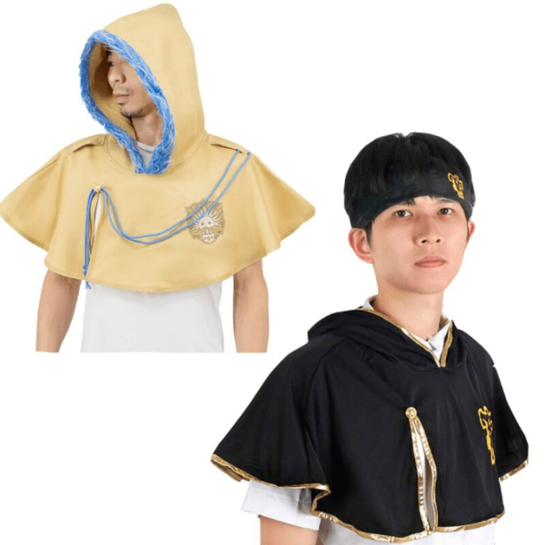 Anime black clover ASTA black cape headband Halloween cosplay costume ...