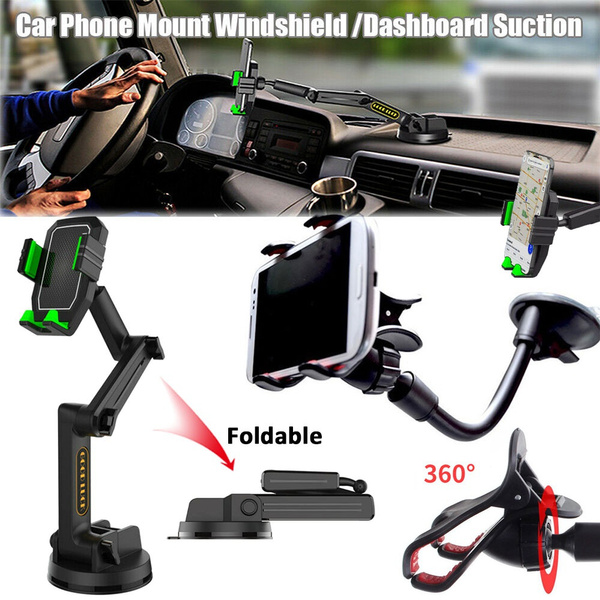 360° Car Mount Windshield/Dashboard/Window Suction Front Windshield ...