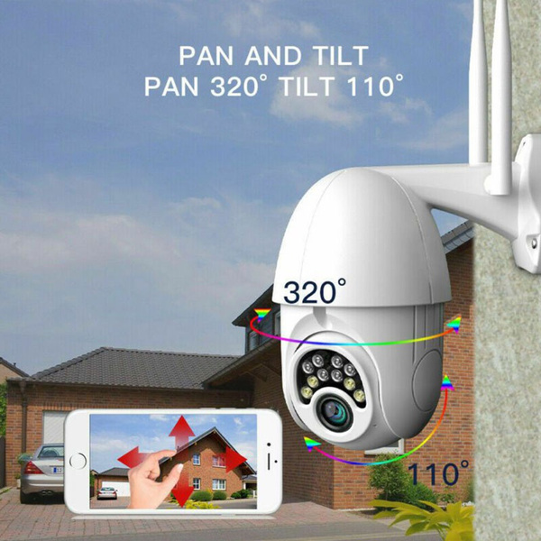 360-degree Smart Wired WiFi Connection Outdoor Waterproof 1080p Dome ...
