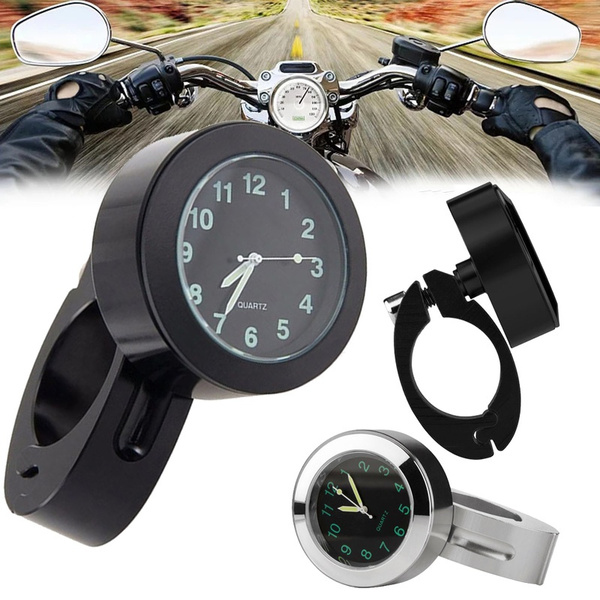 Universal Motorbike Handlebar Quartz Clock Waterproof Motorcycle ...