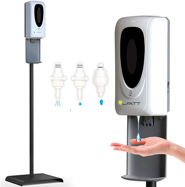 Automatic Hand Sanitizer Dispenser 1000ML with Stand and 3 Nozzles ...