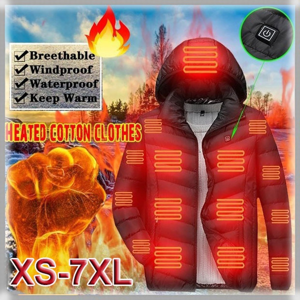 2022 new winter unisex winter heating USB fast heating jacket jacket ...