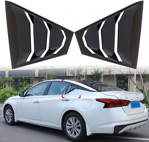 Rear Side Window Louvers for 2019-2022 Nissan Altima,Racing Style ...