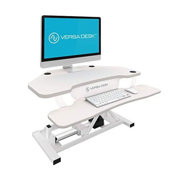 VersaDesk 36 Inch Power Pro Corner Adjustable Standing Desk Converter ...
