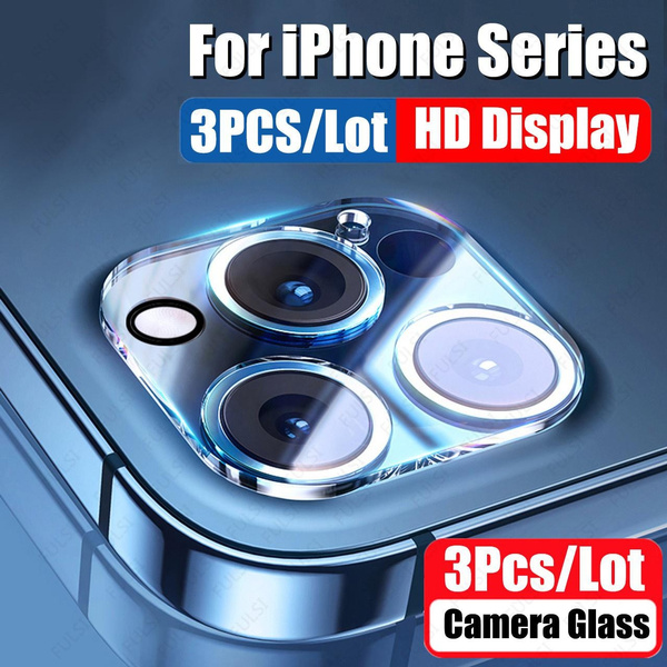 3PCS 3D Camera Protector Glass On The For iPhone 15 14 13 12 11 Pro Max ...