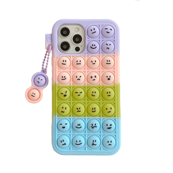 Push Bubble Relieve Stress Case for iPhone 11 12 Mini Pro XS Max Xr X ...