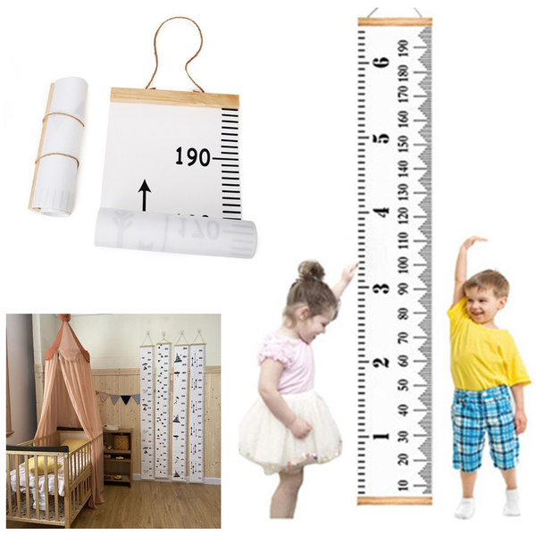 Child Height Ruler Height Record Ruler Wooden Wall Hanging Baby Child ...