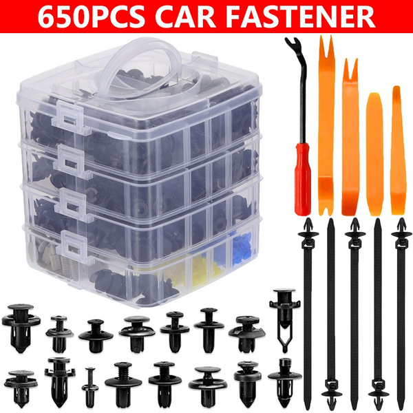 650PCS Car Fasteren Car Retainer Clips with Car Panel Remove Tool and ...