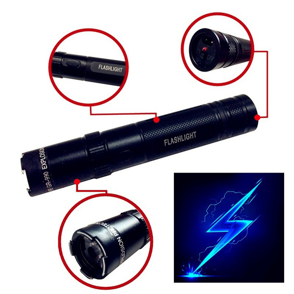 Outdoor rechargeable Tactical Antiwolf Flashlight Self-defense LED ...