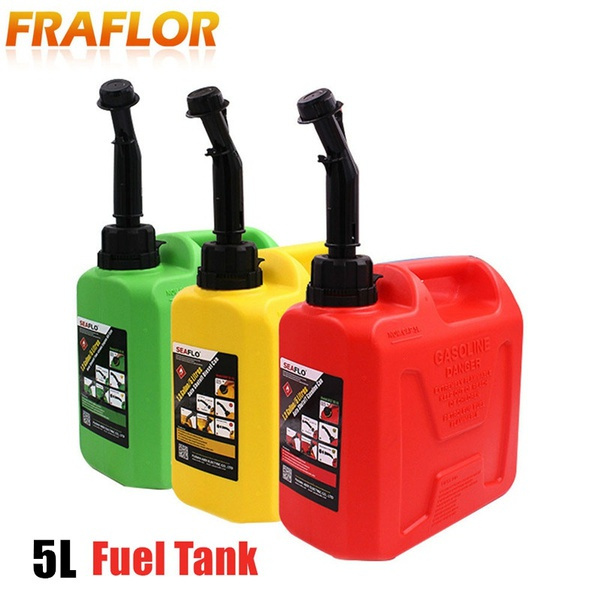 5 Litres Jerry Can Gas Fuel Oil Tank 5L Petrol Car Gokart Spare ...