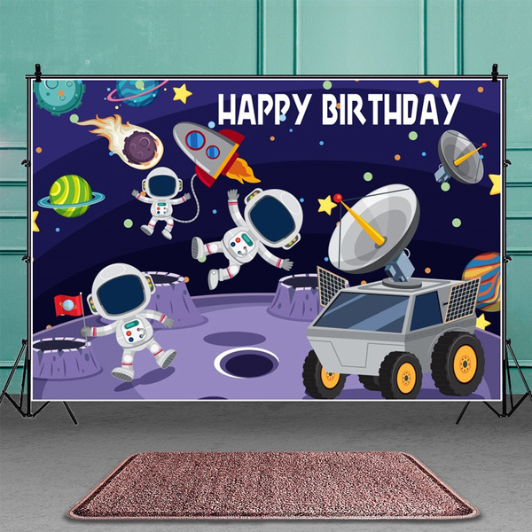 4x3ft 5x3ft 7x5ft Children's Happy Birthday Backdrop Banner Background ...